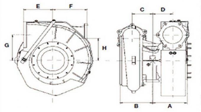 Turbocharger Diffuser ABB Turbocharger Spare Parts TPS Series Custom Made